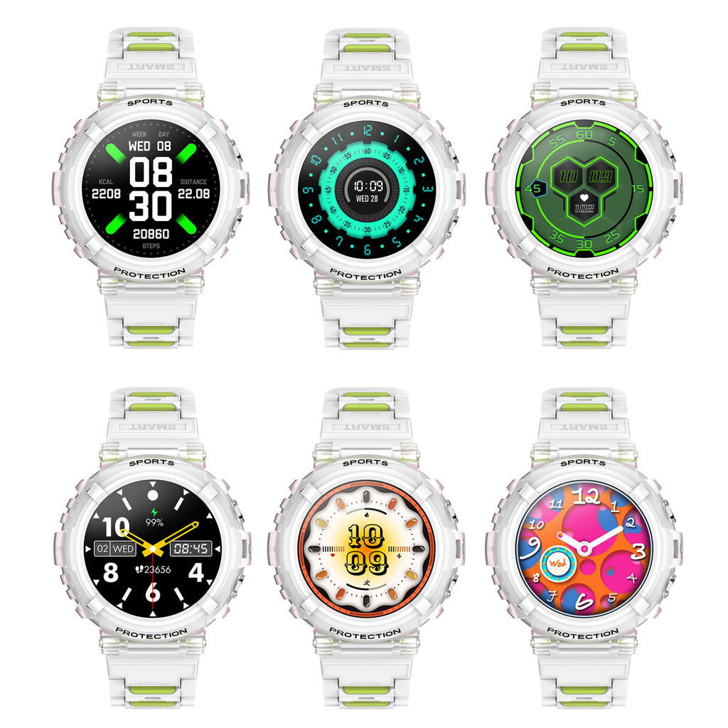 Kids Smart Watch KF02 Bluetooth Game Watch Transparent Case – Dinesaw